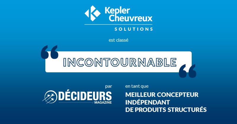 Kepler Cheuvreux Solutions classé "incontournable" | Kepler Cheuvreux