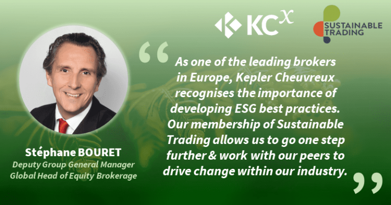 Kepler Cheuvreux rejoint Sustainable Trading | Kepler Cheuvreux